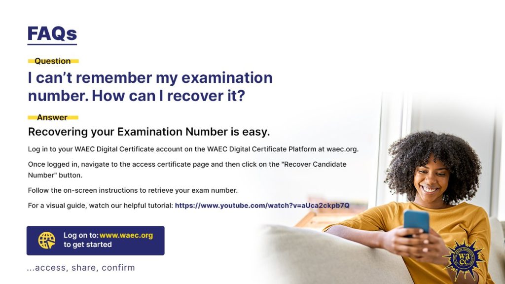 How to Recover WAEC Examination Number (2025 Guide)